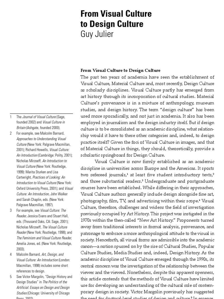 Understanding Design Culture's Evolution | PDF | Design | Art History