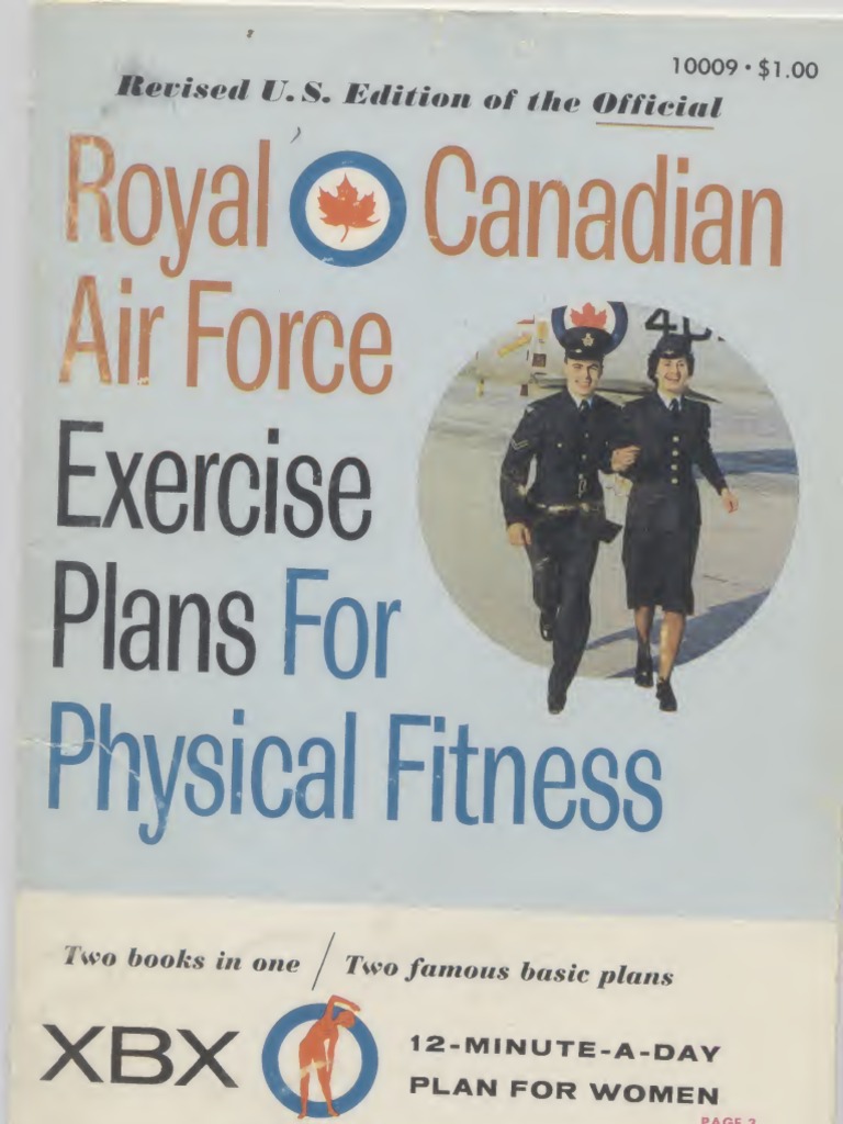 RCAF XBX 5BX Exercise Plans Text | PDF | Physical Fitness | Dieting