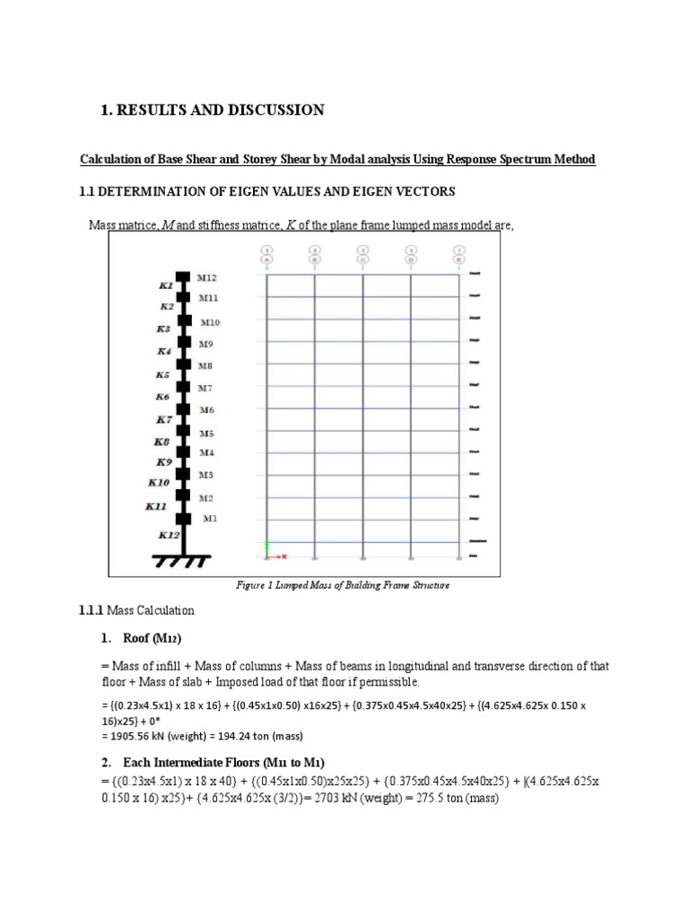 Response Spectrum Modal Analysis Method | PDF | Eigenvalues And ...