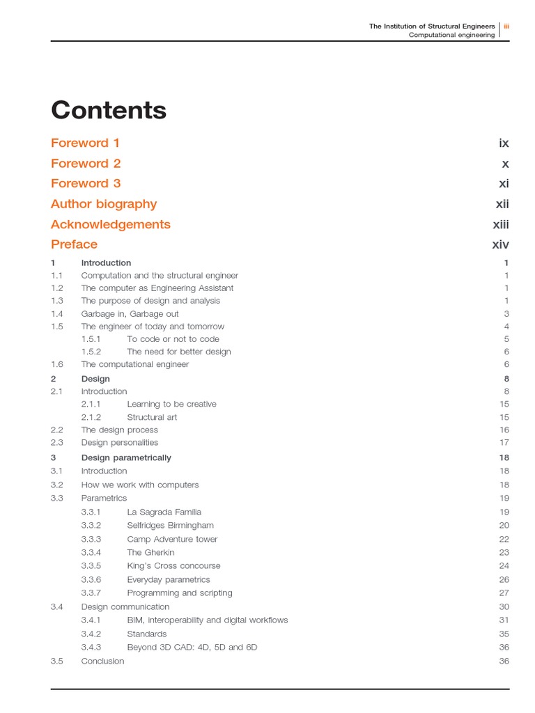 Computional Engineering Contents Pages | PDF | Mathematical ...