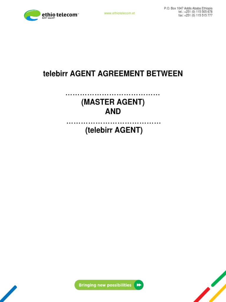 Agreement Between Agent and Master Agent - Final V1 | PDF | Credit Card ...