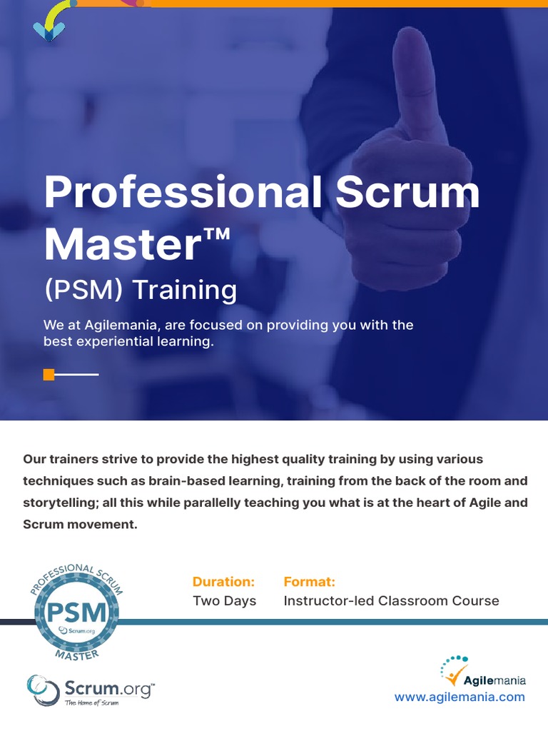 PSM Brochure | PDF | Scrum (Software Development) | Agile Software ...