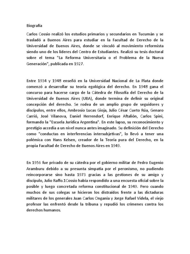 Carlos Cossio | PDF | Justicia | Crimen y violencia