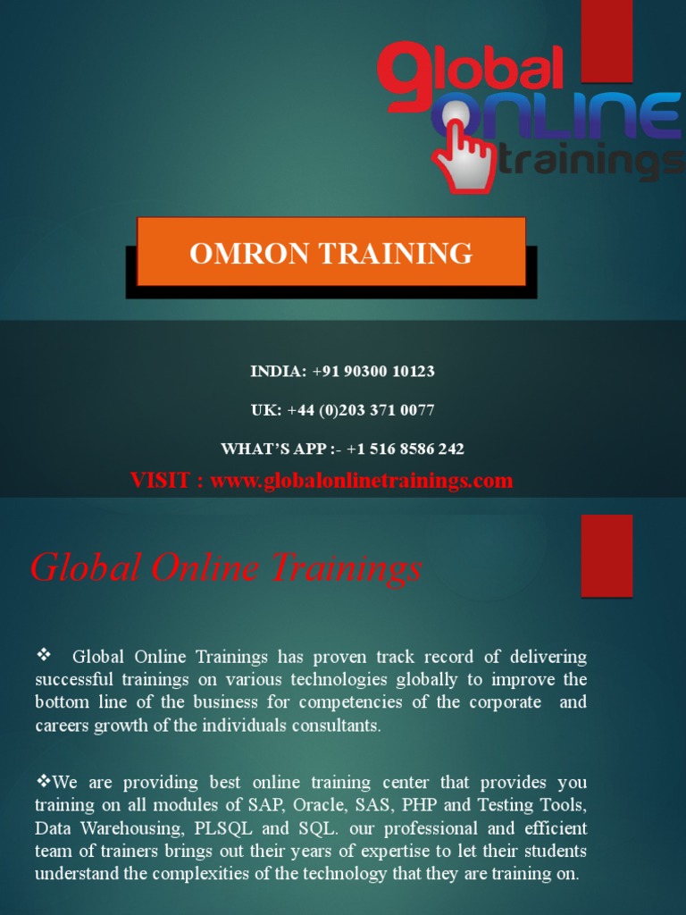 Omron Training | PDF | Relay | Educational Technology