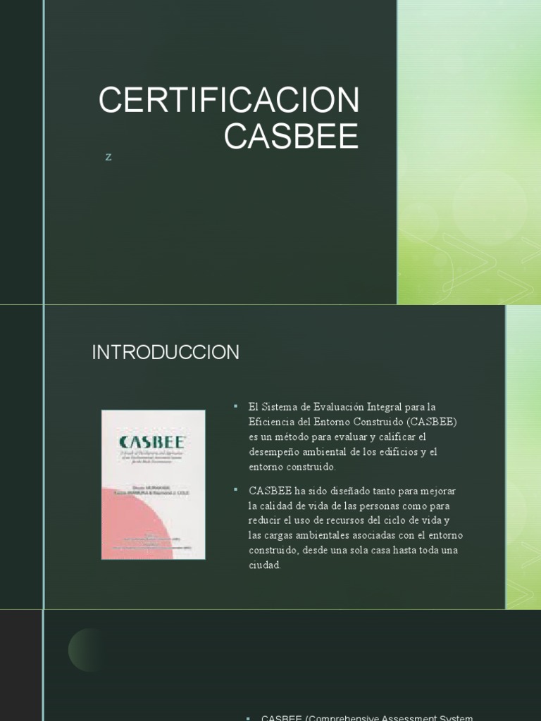 Certificacion Casbee | PDF | Uso eficiente de energía | Economias