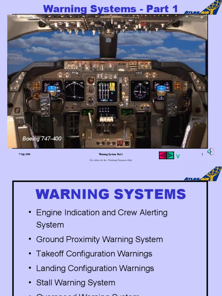 Boeing 747-400: 7 July 2000 Warning Systems Part 1 1 | PDF ...