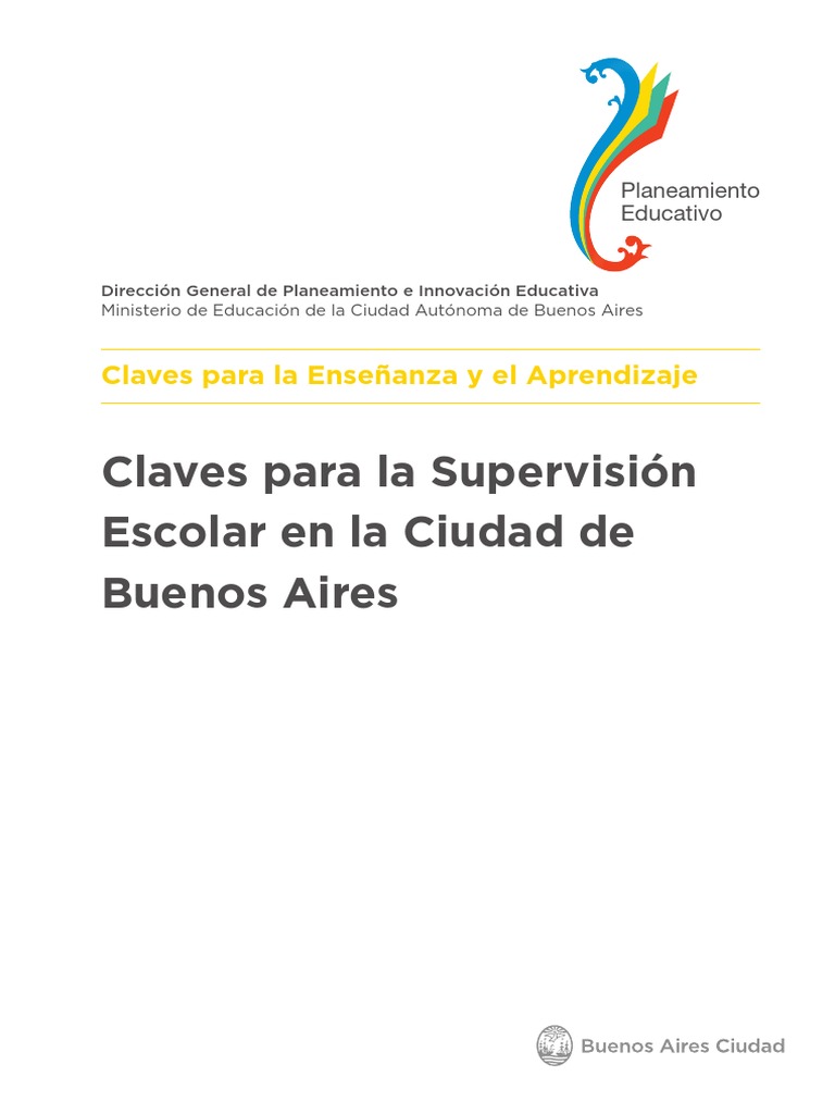 Documento Claves Supervision Escolar | PDF | Planificación | Burocracia