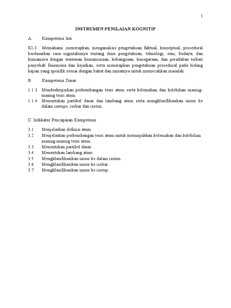 Struktur Atom | PDF | Metode & Bahan Ajar