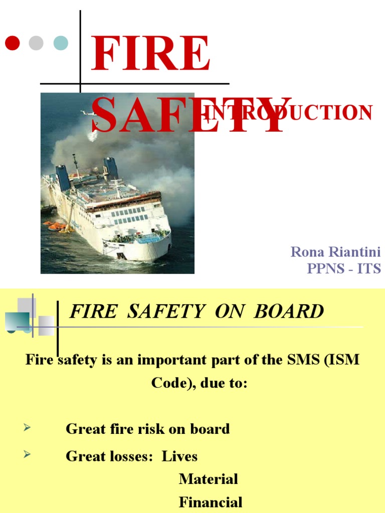 Fire Safety: Rona Riantini Ppns - Its | PDF | Fire Safety | Fires