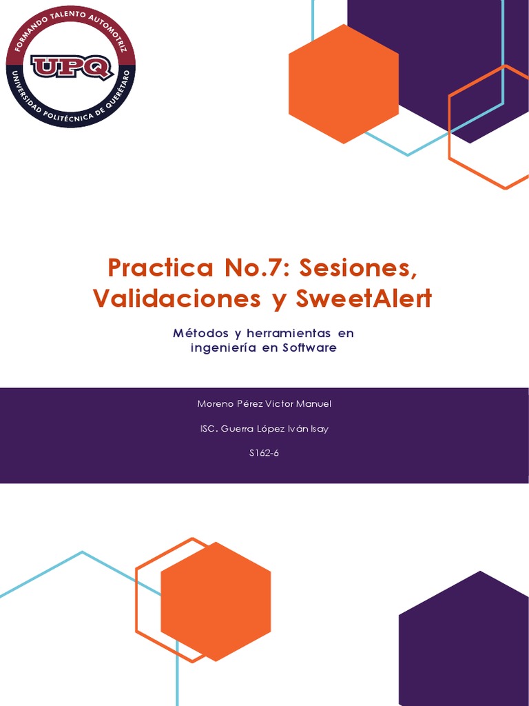 Practica No. 7 - Sesiones, Validaciones y Sweetalert | PDF | Php | Archivo de computadora