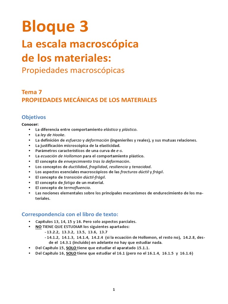 CMateriales - Guía Del Alumno - Bloque3 | PDF | Semiconductores | Fractura