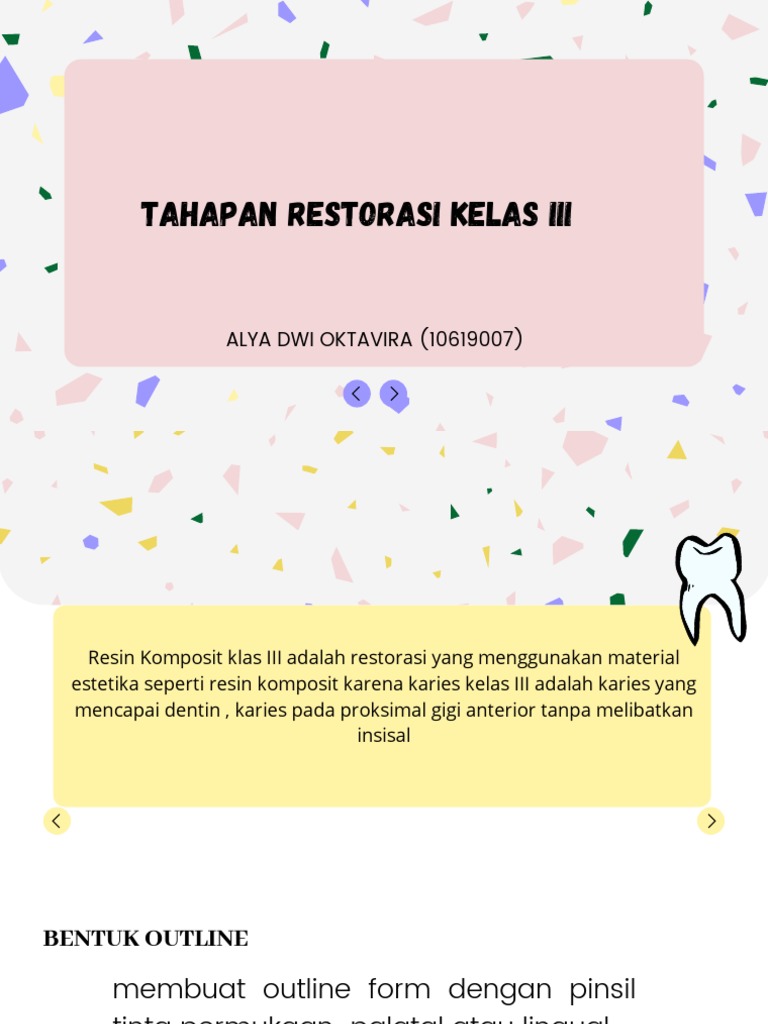 Panduan Restorasi Kelas III | PDF