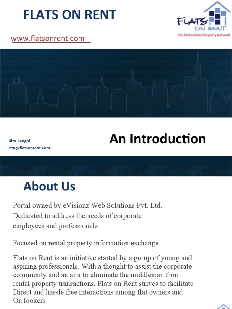 Flats On Rent: An Introduction | PDF | Renting | Cyberspace