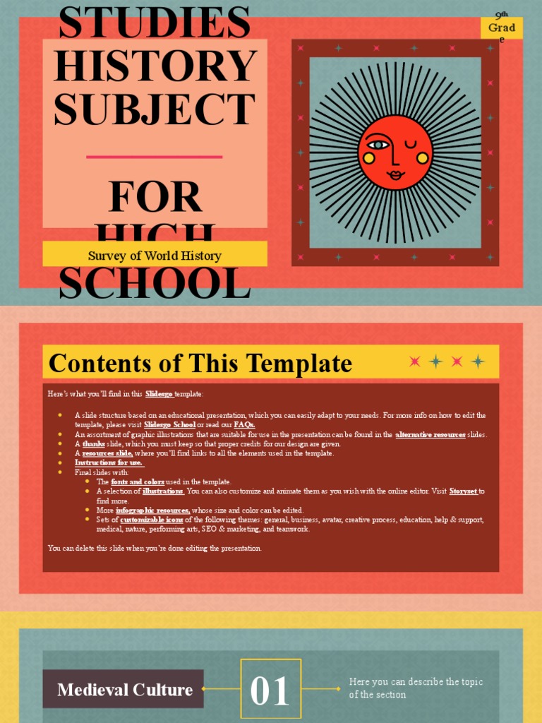 Social Studies - History Subject For High School - 9th Grade - Survey ...