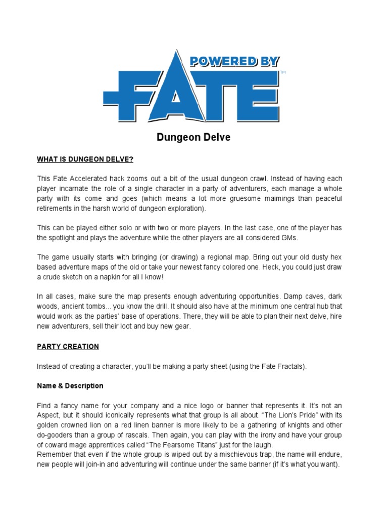 Dungeon Delve | PDF