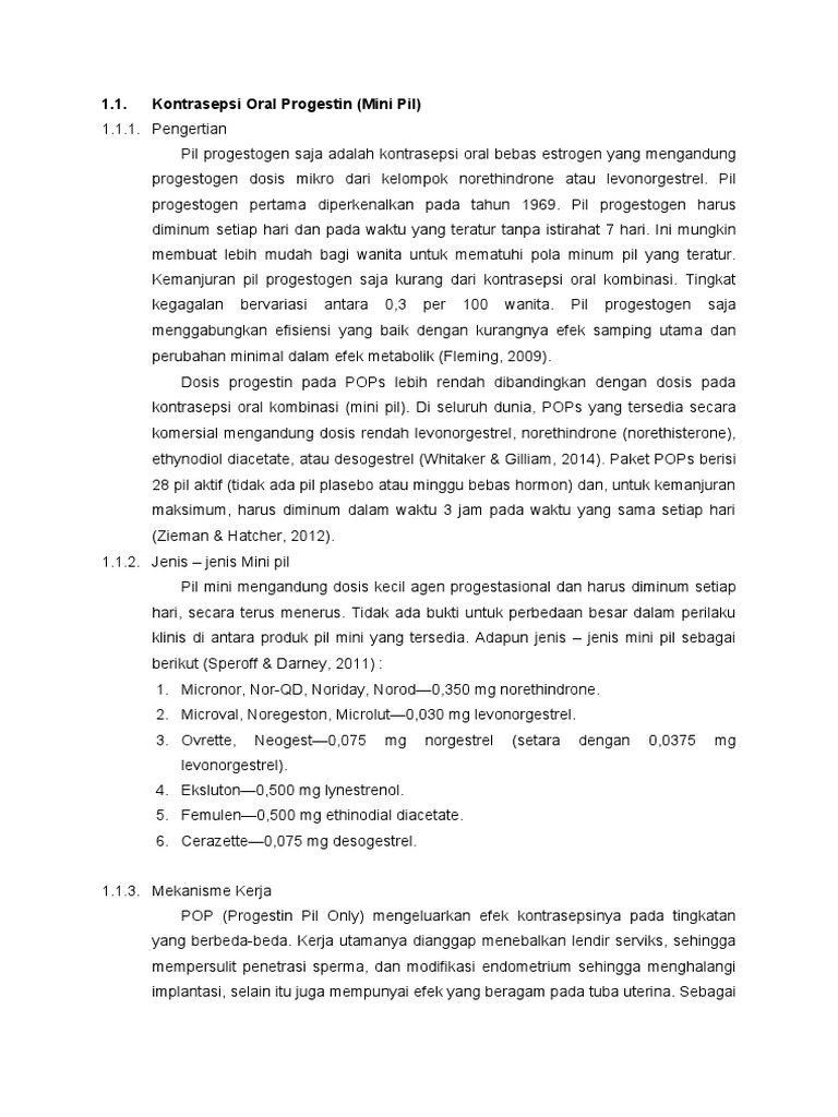 Kontrasepsi Oral Progestin Dan Ec | PDF | Kesehatan Holistik | Pengembangan Diri