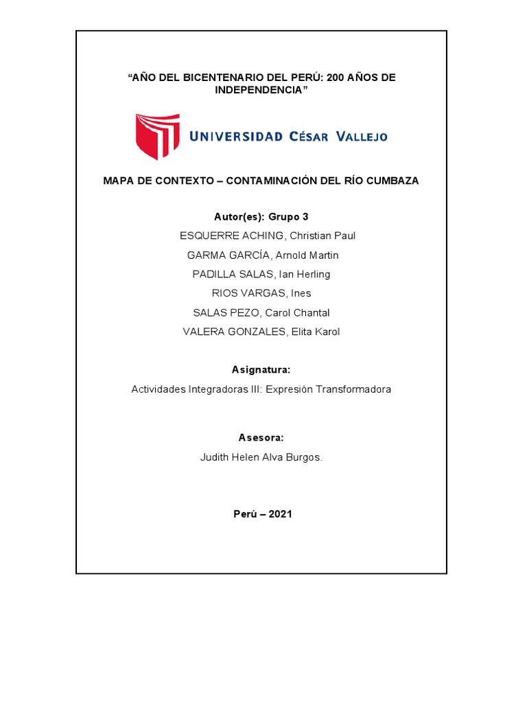 Plantilla Del Mapa de Contexto | Descargar gratis PDF | Contaminación ...