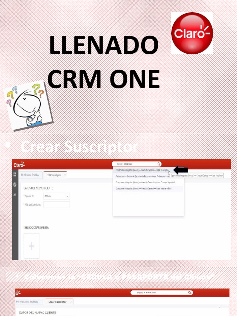 CONFIGURACIÓN CRM ONE PARA NUEVO CLIENTE | PDF