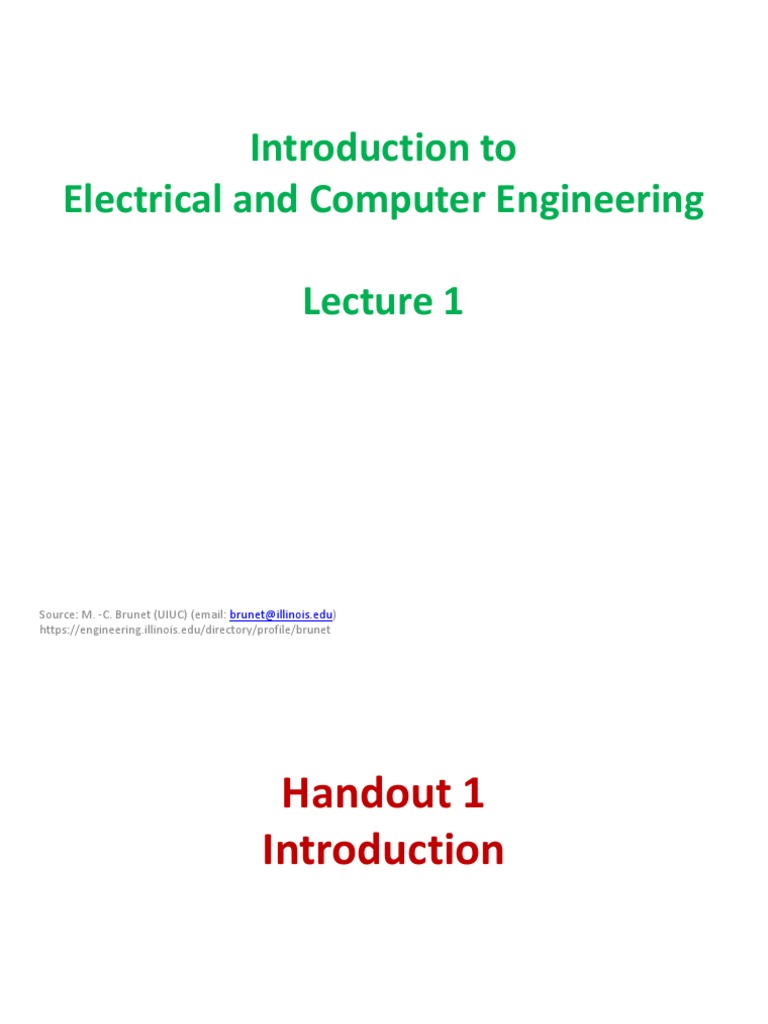 EE1029 Lecture1 Introduction | PDF | Classical Mechanics | Electronics