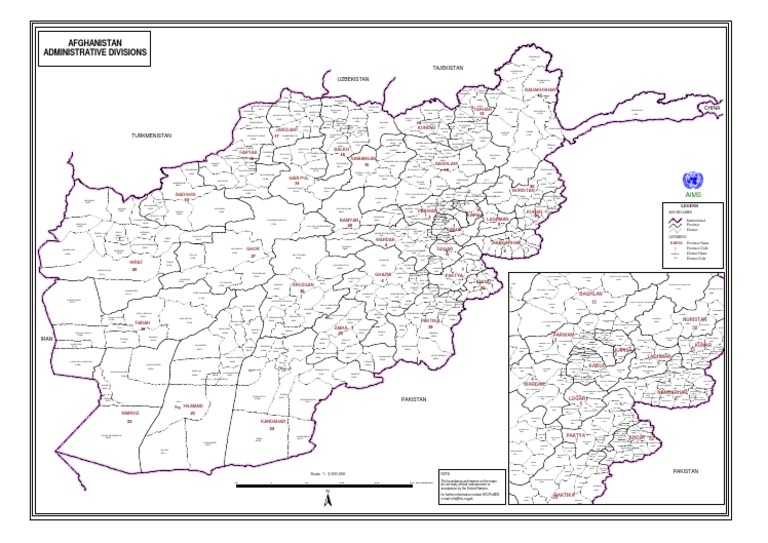 Admin Map With Codes | PDF | Afghanistan
