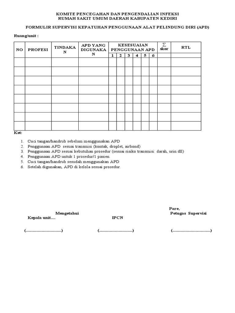Audit Kepatuhan Apd | PDF