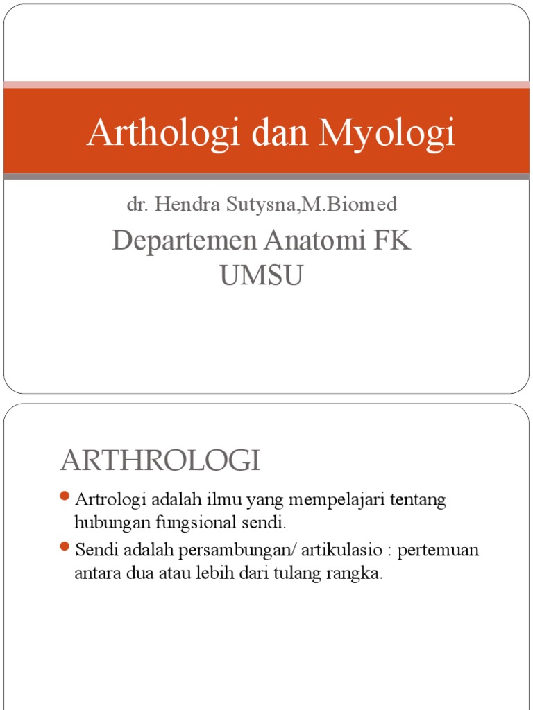 Klasifikasi dan Fungsi Sendi dalam Anatomi | PDF | Kajian Bahasa Asing