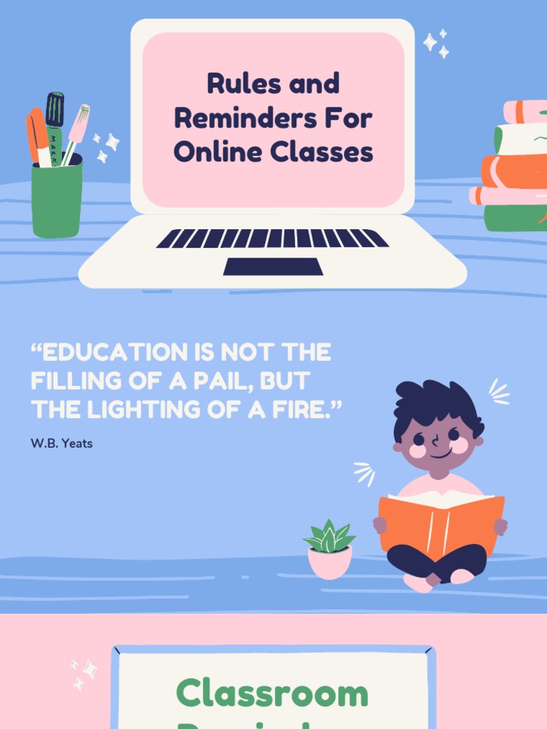 Online Class Rules & Etiquette Guide | PDF | Classroom | Teachers