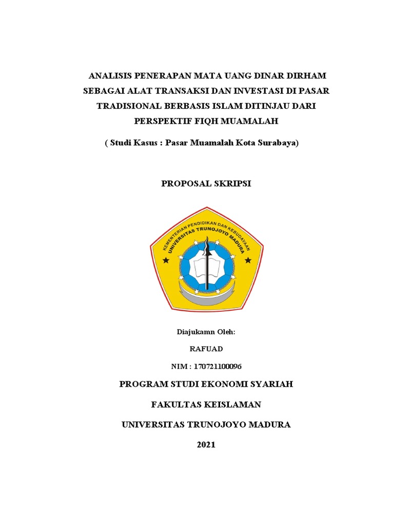 PROPOSAL - Skripsi - Moh. Fuad REVISI 1y | PDF