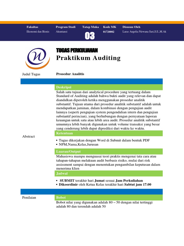 RTM 03 Prosedur Analitis | PDF