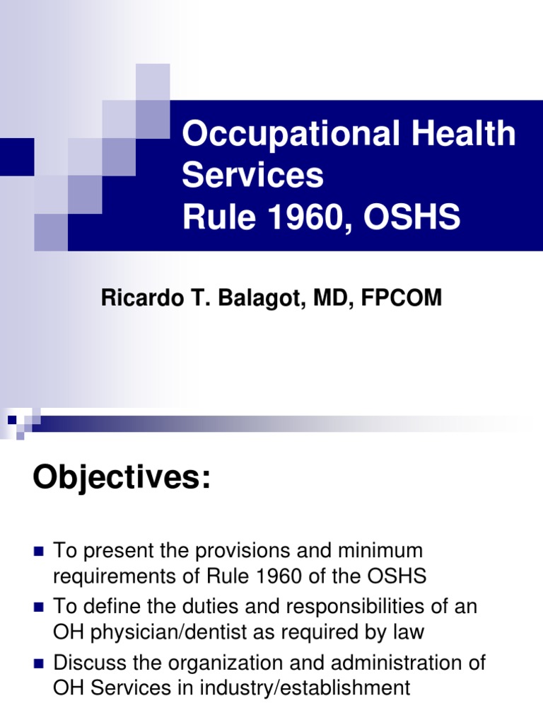 Rule 1960 New Lecture | PDF | Occupational Safety And Health | Physical ...
