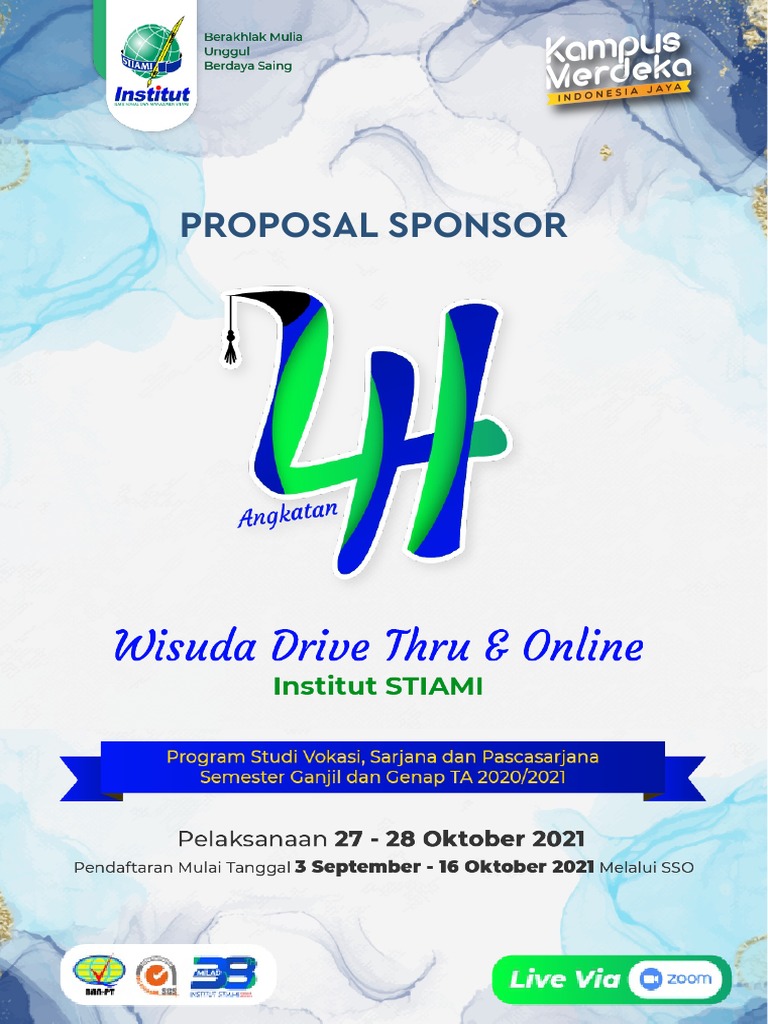 Proposal Sponsor Wisuda Ke-41 Institut Ilmu Sosial Dan Manajemen STIAMI ...