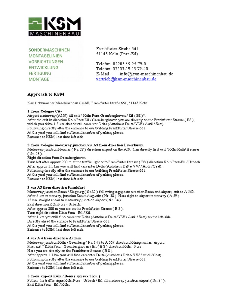 Approach To KSM | PDF | Transport | Rail Transport