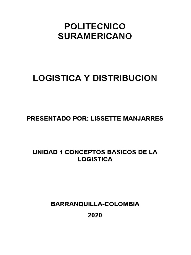 Fundamentos de Logística y Distribución | PDF | Logística | Gestión de ...