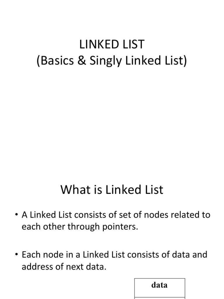 Linked List | PDF | Pointer (Computer Programming) | Computer Data