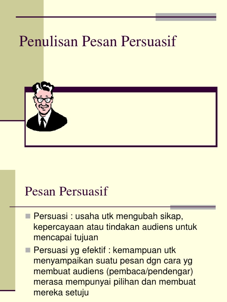 Panduan Menulis Pesan Persuasif | PDF