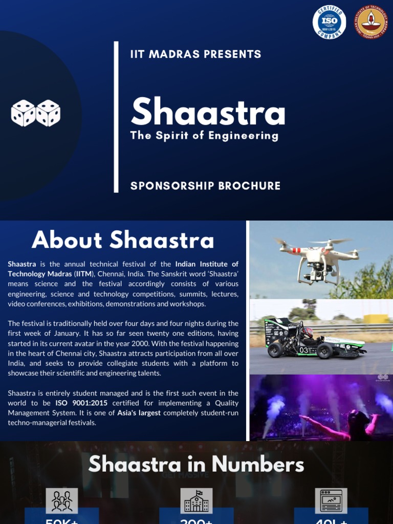 IIT Madras Presents Shaastra 2021: Sponsorship Brochure for India's ...