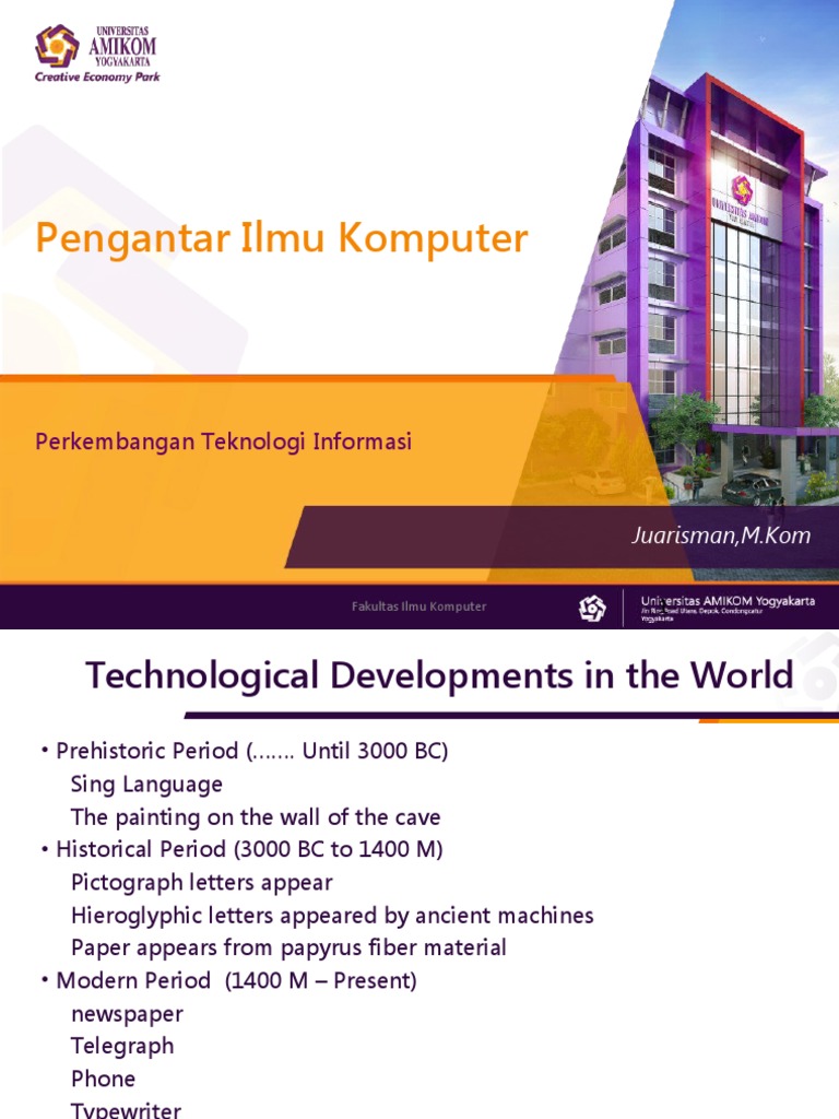 Pengantar Ilmu Komputer: Perkembangan Teknologi Informasi | PDF ...