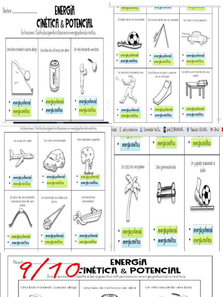 Energia Cinetica o Energia Potencial | PDF