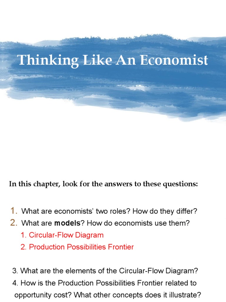 Modeling the Circular Flow and Production Possibilities: Key Economic Concepts Explained | PDF ...