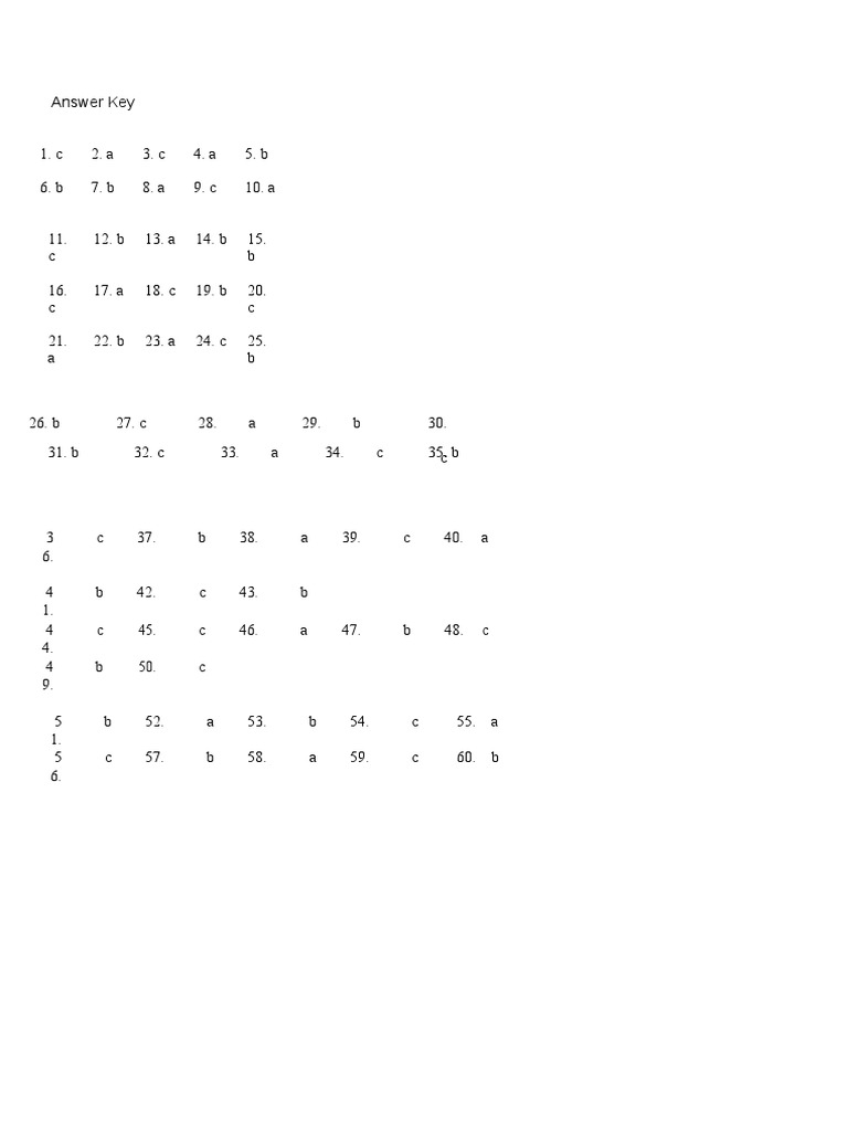 Civil Service Answer Key | PDF