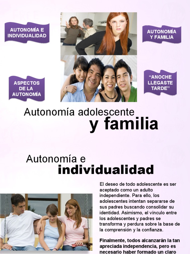 Autonomía adolescente: Desarrollo de la independencia y la ...