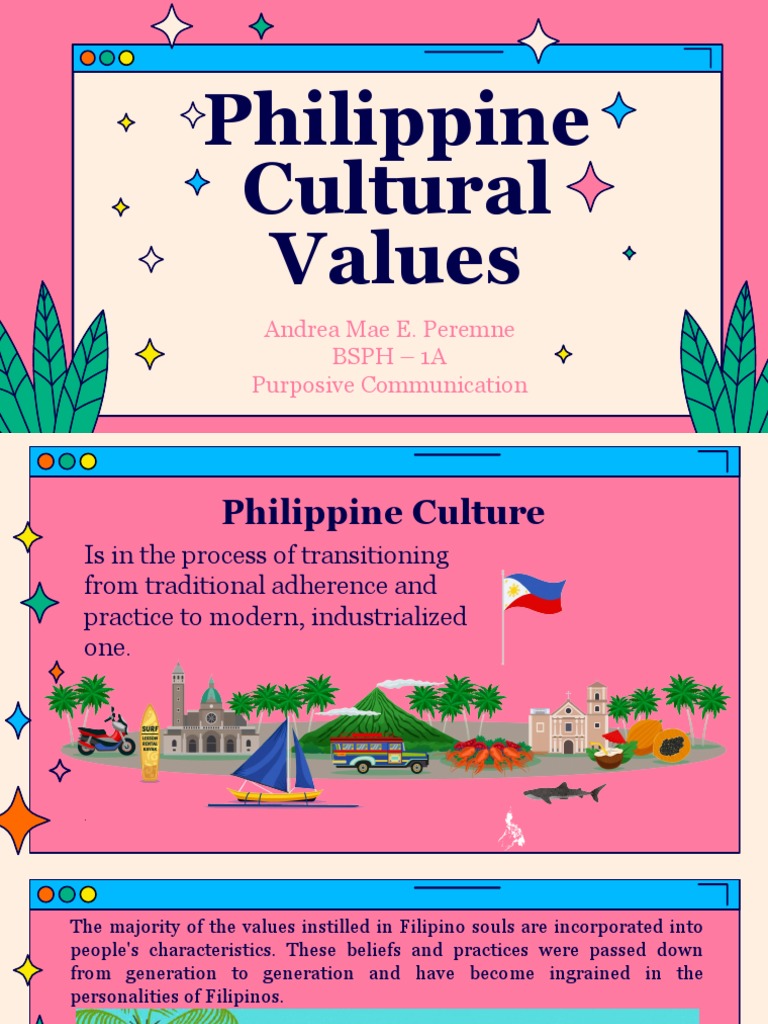 Philippine Cultural Values | PDF | Philippines | Value (Ethics)