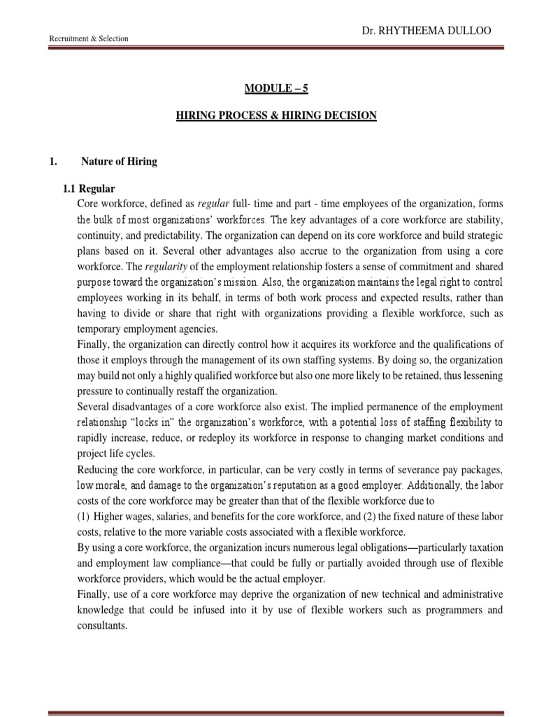 Understanding the Different Types of Employment in Hiring: Core ...