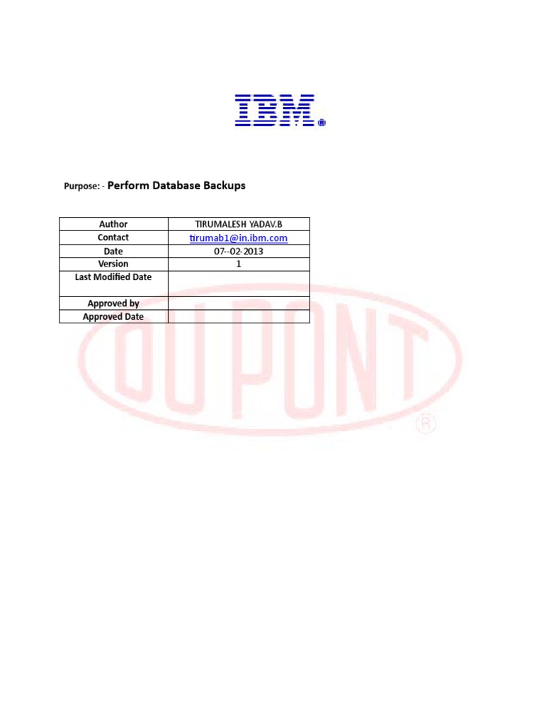 Perform Database Backups | PDF | Backup | Databases