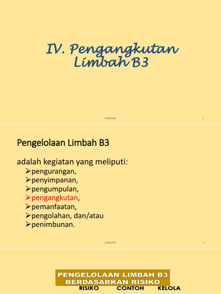 Materi 02 Pengangkutan LB3 | PDF