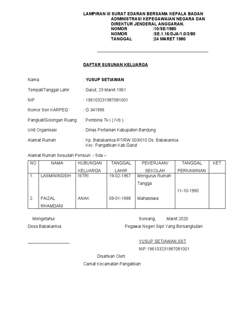 Lampiran Iii Surat Edaran Bersama Kepala Badan | PDF