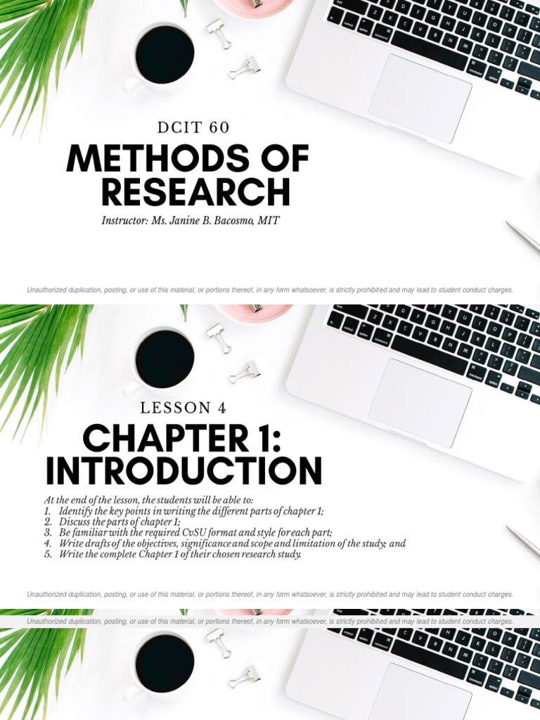 Lesson 4-Chapter 1 | PDF