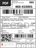 Air Waybill.J&T Express - 1 | PDF