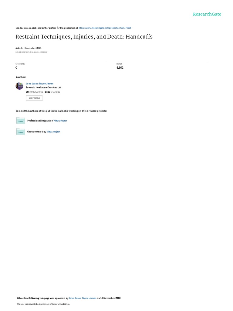 Handcuffs | PDF | Handcuffs | Clinical Medicine