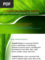 Terminologies in Animal Science | PDF